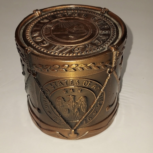 Art | Rare Vintage Continental Drum Coin Bank Music Box | Poshmark